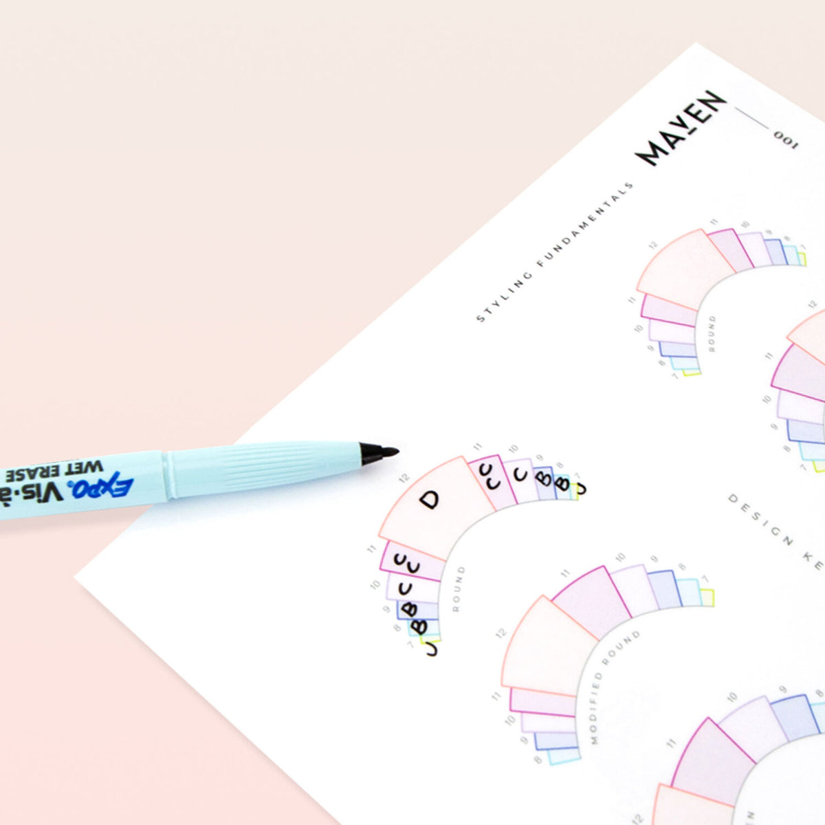 Styling Fundamentals Practice Chart - No. 001 – I Lash Pro
